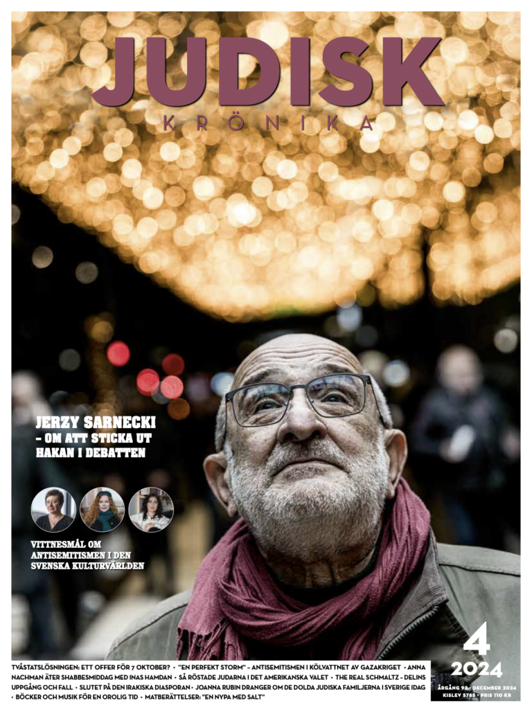 Judisk Krönika – en av Sveriges äldsta kulturtidskrifter med pluralism ...